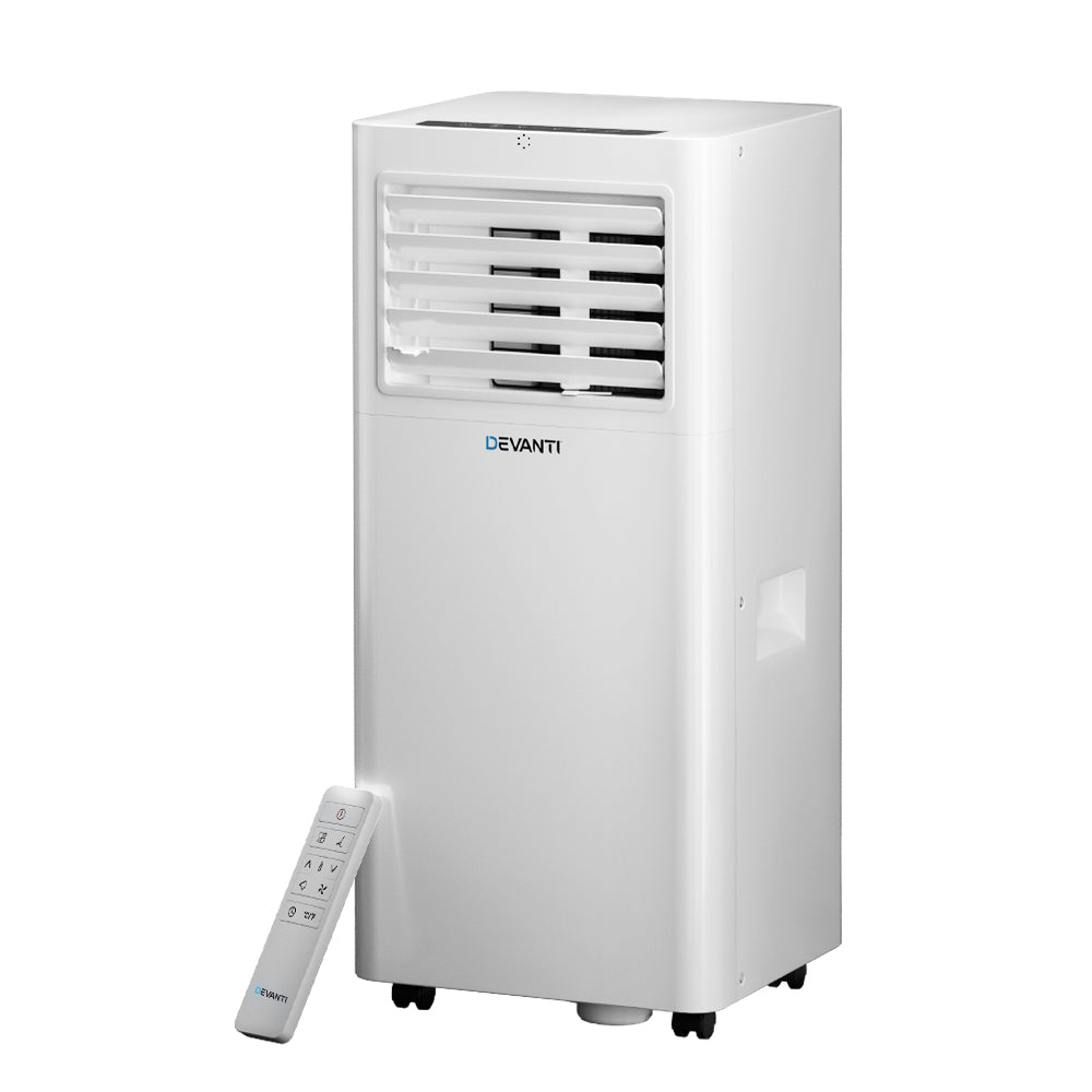 Devanti Portable Air Conditioner 7000BTU Cooling Mobile Fan Cooler Deh ...