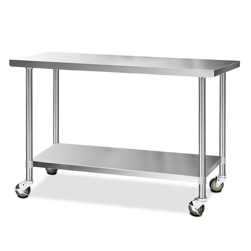 Cefito 304 Stainless Steel Kitchen Benches Work Bench Food Prep Table ...