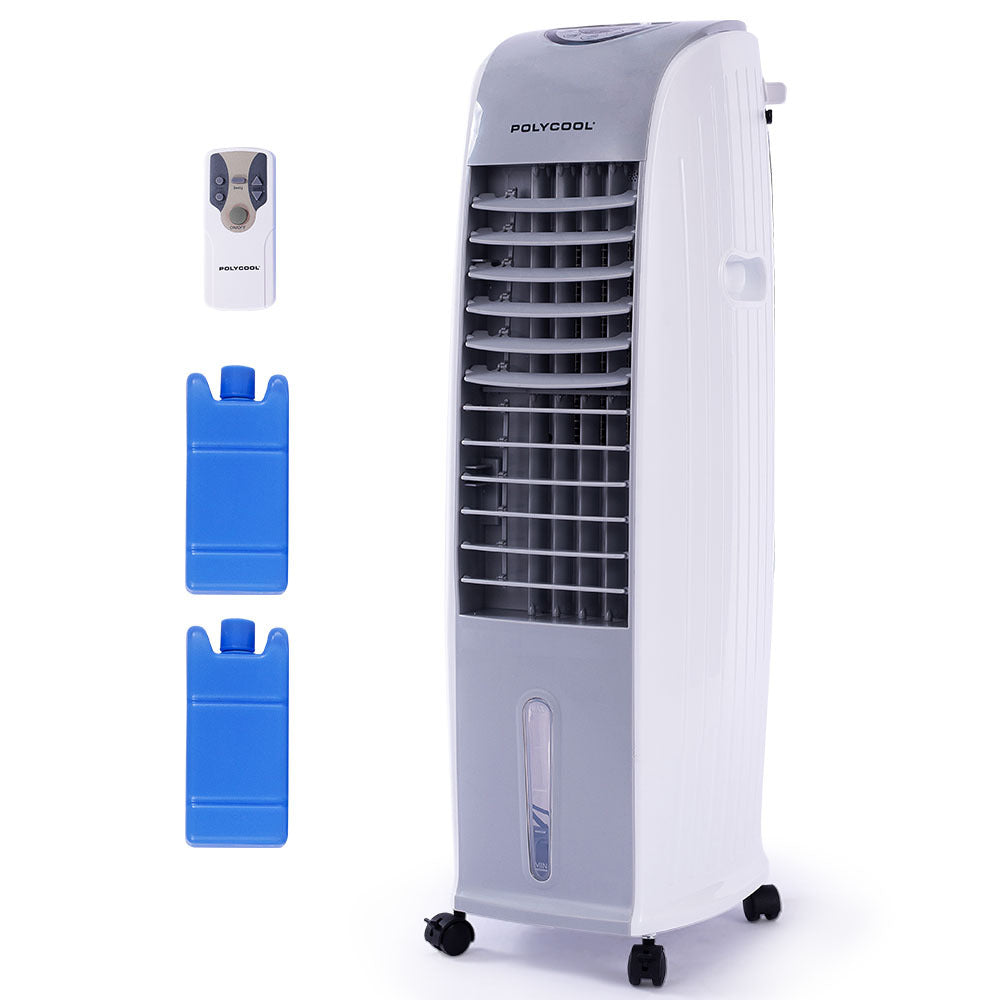 POLYCOOL 8L Portable Evaporative Air Cooler 24 Hour Timer 4 in 1 Cooli ...
