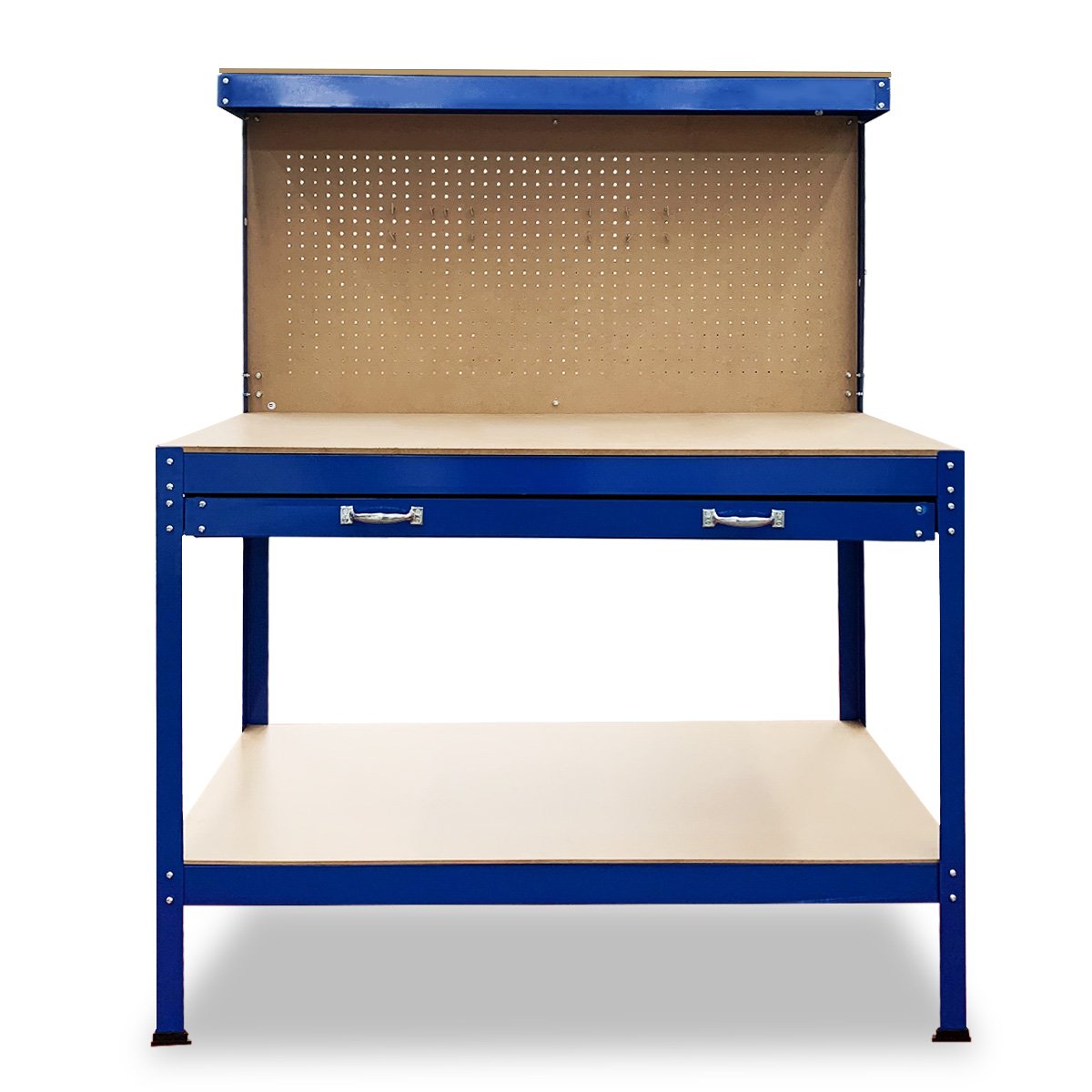 Kartrite 2-layered Steel Work Bench Garage Storage Table Tool Shop She ...