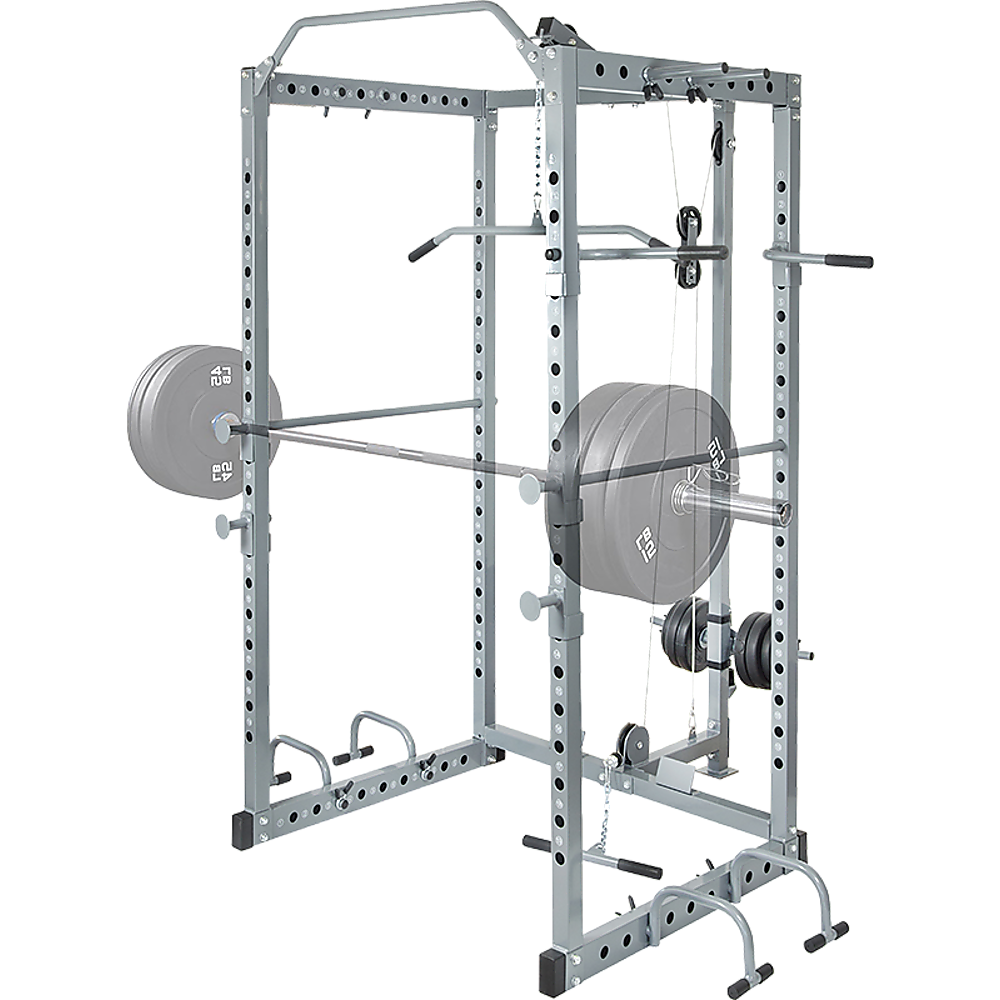 Power Rack Squat Cage Stands w Lat Pulldown Home Gym – Ozbasket