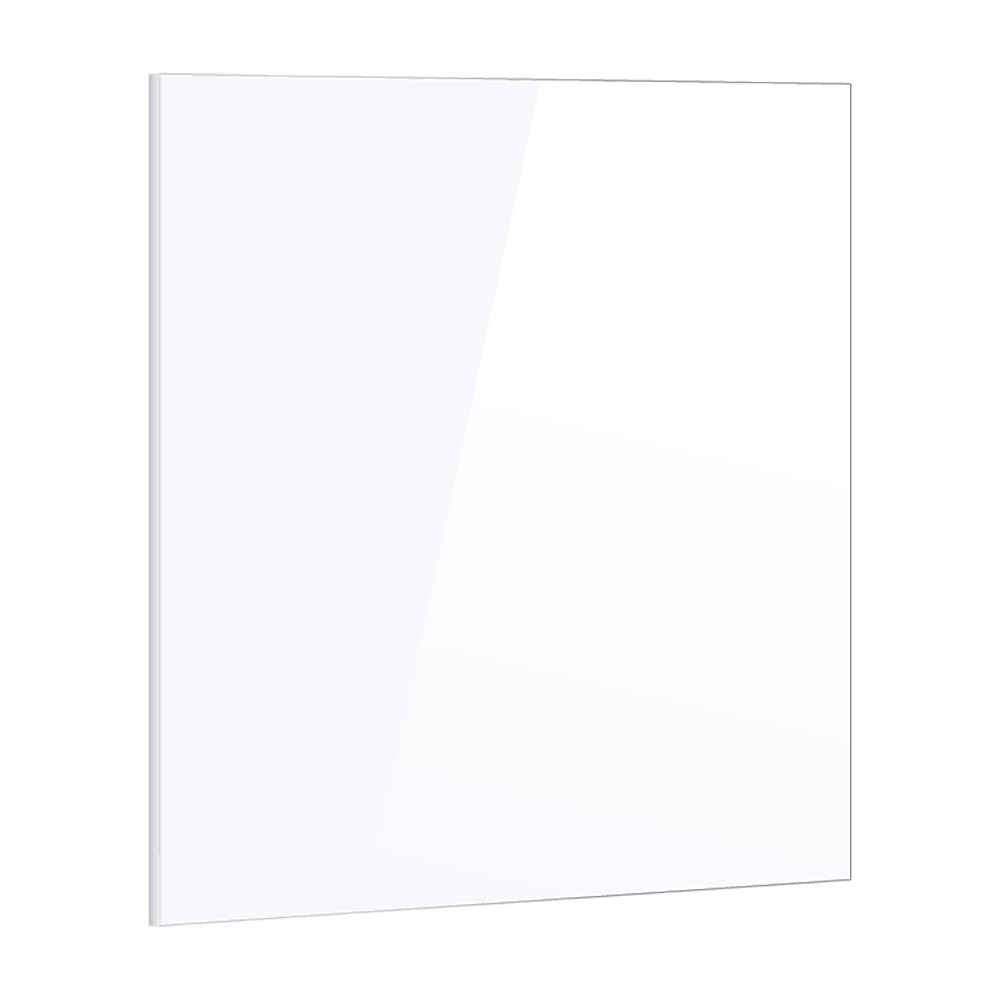 Toughened 90cm x 70cm White Glass Kitchen Splashback – Ozbasket